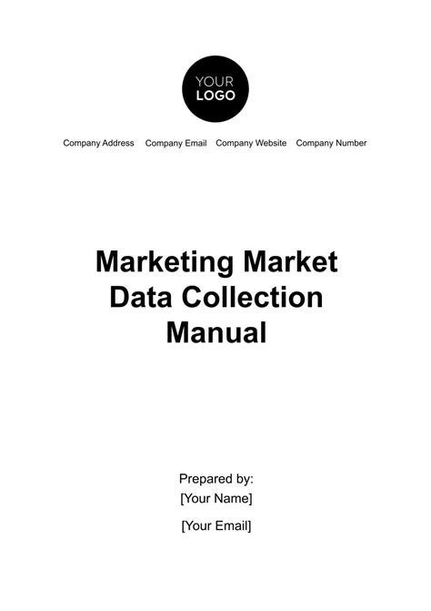 Free Marketing Market Data Collection Manual Template To Edit Online