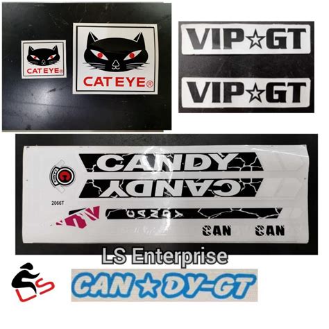 Bicycle Sticker Diy Pelekat Basikal Candy Gt Vip Gt Cat Eye Shopee