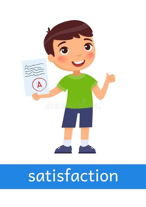 Satisfaction Concept Of Emotion Stock Illustration Illustration Of