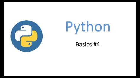 4 Python Basics Variables And Assignments Youtube