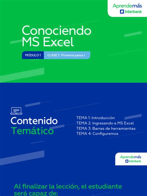 modulo 1 clase 1 pdf microsoft excel informática