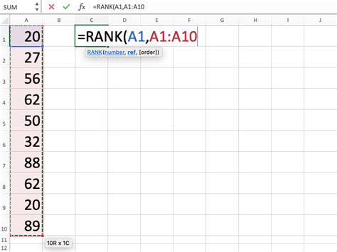 How To Use Excel Rank Formula Functions Examples And How To Use