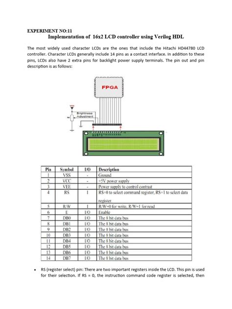 lab 11 lcd pdf liquid crystal display computer engineering