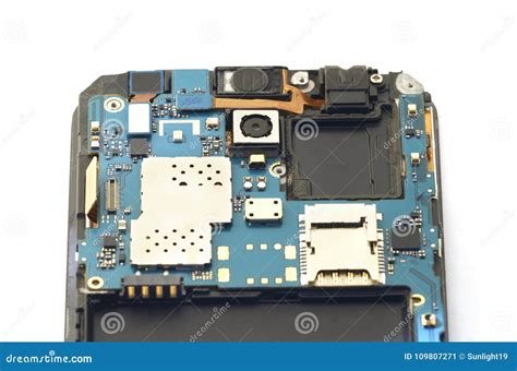 Smartphone Disassembly Motherboard Exposed Stock Image CartoonDealer Com 96452209