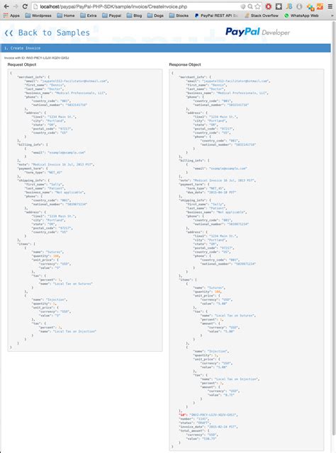 paypal php sdk set a tax in an invoice stack overflow