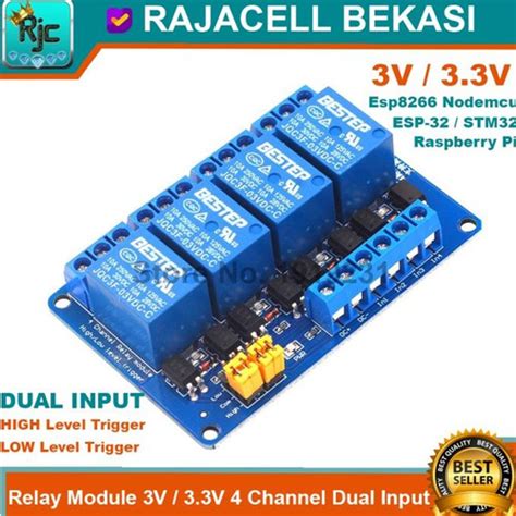 Jual RELAY MODULE V V CHANNEL DUAL INPUT HIGH LOW TRIGGER FOR ESP Jakarta Timur