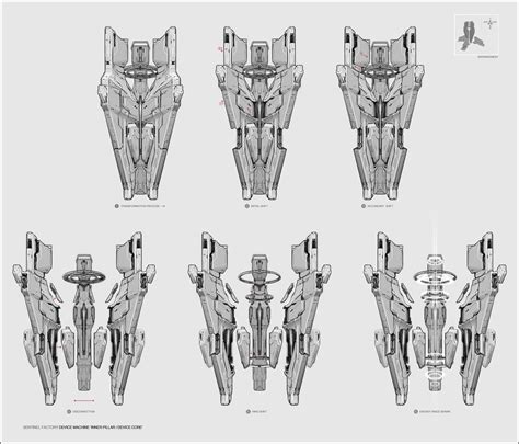 Halo 4 Forerunner Sentinel Factory Concept Art Цифровое искусство