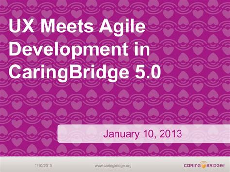 Ux Meets Agile Development In Caringbridge 5 0 Ppt