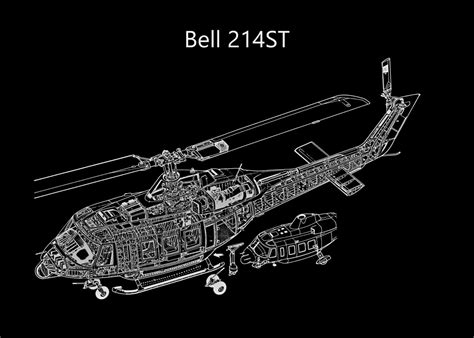 Bell 214st Poster By Number Nine Displate