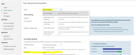 How To Train A Model Without Test Set Dataiku Community