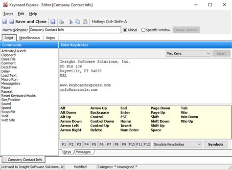 Keyboard Express Editor