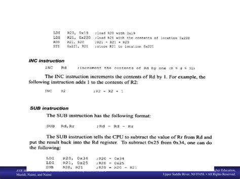 avr microcontroller muhammad ali mazidi avr lecture3 fall2023 ppt