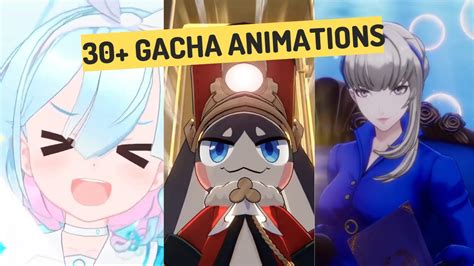30 Gacha Pull Animations In Gacha Games Youtube