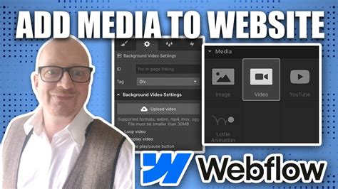 How To Add Media To Your Webflow Website Easy Tutorial For Beginners Youtube