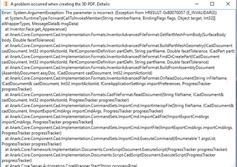 solved 3d pdf export fails autodesk community
