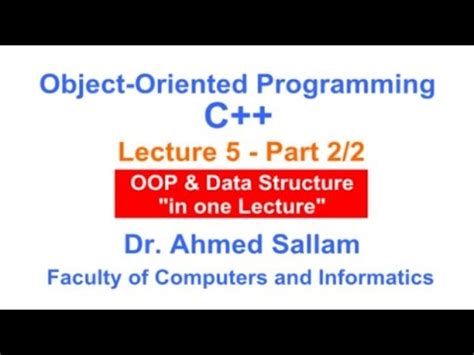Object Oriented Programming With C Lecture Part YouTube