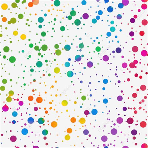Colorful And Bright Spots Pattern Seamless Rainbow Dots Bsckground