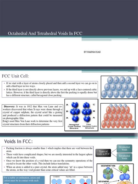 Octahedral And Tetrahedral Voids In Fcc Pdf Condensed Matter Mineralogy
