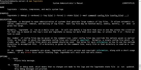 how to rotate and compress log files in linux with logrotate