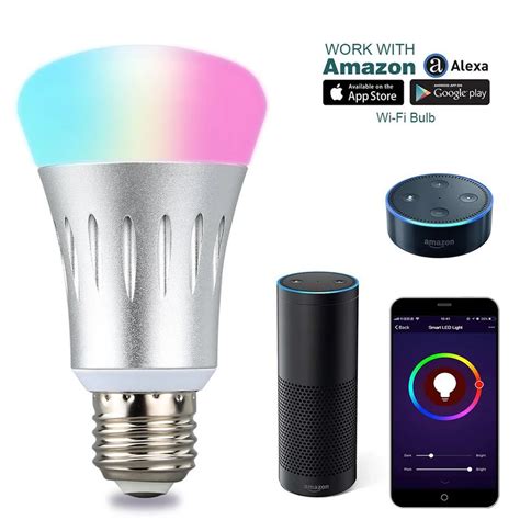 Smart WiFi Light Bulb E27 RGBW Dimmable Magic Smart Lamp Wireless WiFi Remote Control Bulb Lamp