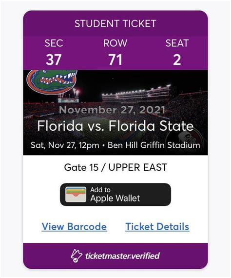 Selling Fsu Student Ticket Rufl