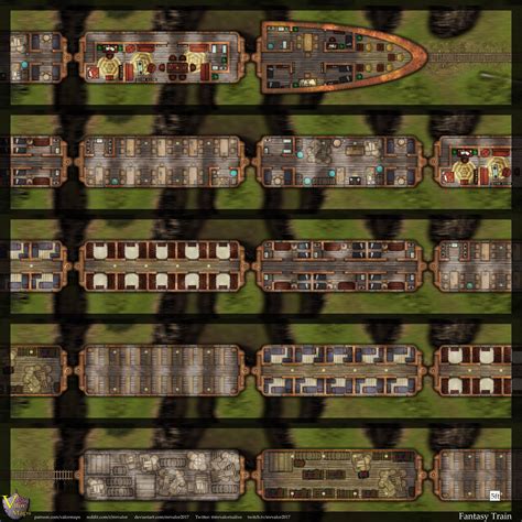 Train Maps Battlemap Post Train Battle Map 5e Train Car Map Dnd