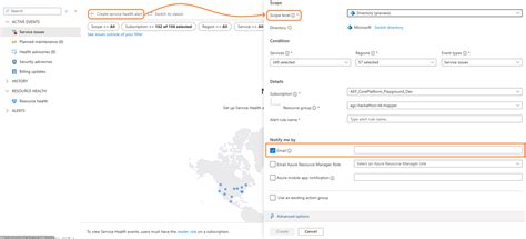 테넌트 수준 서비스 상태 알림 만들기베타 버전 Azure Monitor Microsoft Learn