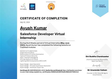 Ayush Kumar On Linkedin Salesforcedeveloper Smartinternz Salesforce Skilledonsalesforce…