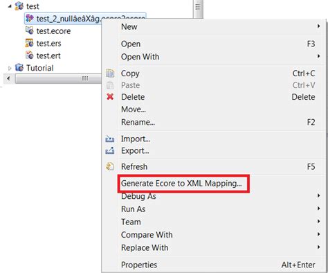 How To Use Map To Ecore Generate Ecore To Xml Mapping Functions In The Corticon Vocabulary