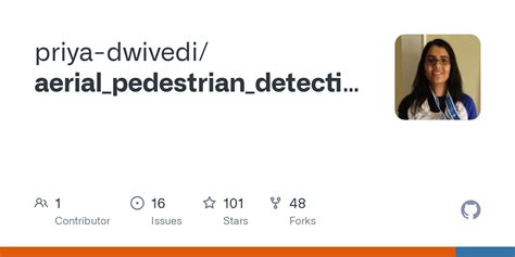 GitHub Priya Dwivedi Aerial Pedestrian Detection