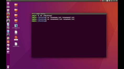 Terminallab Rename A File From The Terminal [ubuntu] Youtube