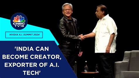 Jensen Huang Mukesh Ambani Discuss Indias Potential As Global Ai Hub