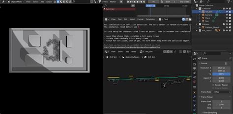 The Hive Randomized Motion With Collision Detection Boids In GeoNodes Superhive Formerly