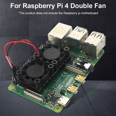 5v Dual Cooling Fan For Raspberry Pi 3 B 4 Genera Vicedeal