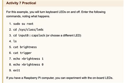 Texts Linux Commands Activity 7 Practical For This Example You Will