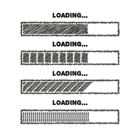 Vector Progress Loading Bar Set Process Indicator 27671475 Vector Art At Vecteezy