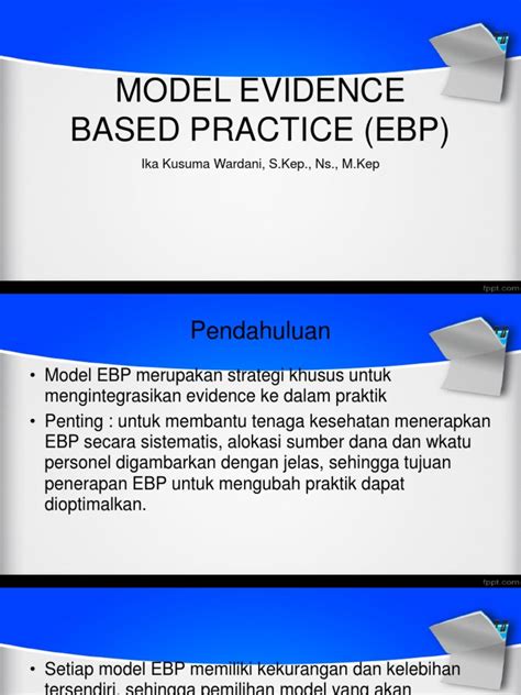 Model Evidence Based Practice Ebp Pdf