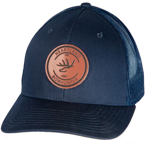 Circle Leather Patch Navy Heartland Bowhunter