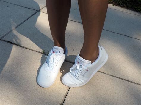 All In White Reebok Princess Reebok Princess Sneakers Outfit