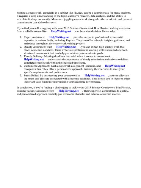 2015 Science Coursework B Physics Pdf Force Mass