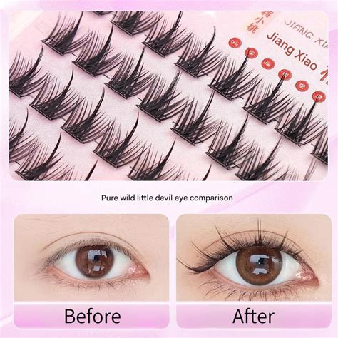 【glue Free】eyelashes Press On False Lashes Clusters Individual Resuable