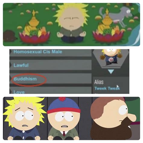 If Tweek Has Been Seen Meditating And Is Buddhist On His Character
