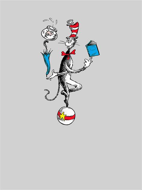 Dr Seuss The Cat In The Hat Balancing Act Digital Art By Nvt90 Pixels