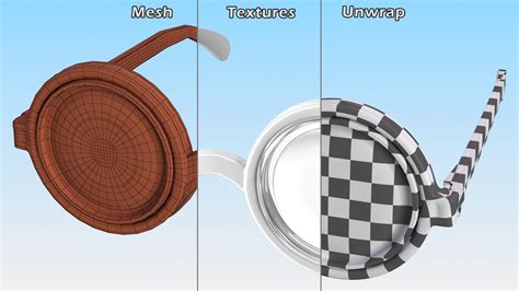 White Nerd Glasses 3d Model 29 3ds Blend C4d Fbx Max Ma Lxo Obj Free3d