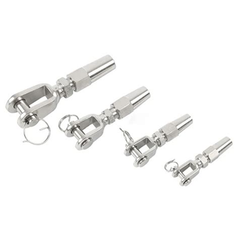 조정 가능한 스테인레스 스틸 데크 케이블 난간 키트 목재 포스트 Swage Turnbuckle Eye Terminal 목재 나사