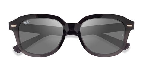 Ray Ban Rb4398 Erik Square Clear Dark Gray Frame Prescription