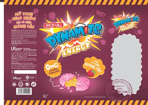 KẸo CÓ NhÂn HƯƠng DÂu Dynamite Energy