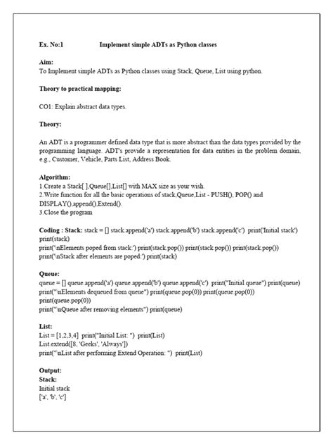 Ad3271 Data Structure Design Lab Editted Pdf Queue Abstract Ad3271 Data Structure Design Lab Editted Pdf Queue Abstract
