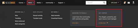 MODDINGWIKI Users GameGuides Modding Skyrim Special Edition With Vortex Nexus Mods Vortex Wiki