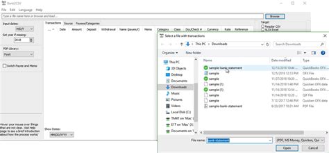 convert csv excel pdf qfx qbo ofx qif to csv or excel and import